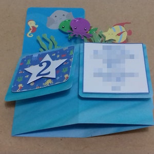 Handmade Personalised Under the Sea Pop up Box Card | Etsy