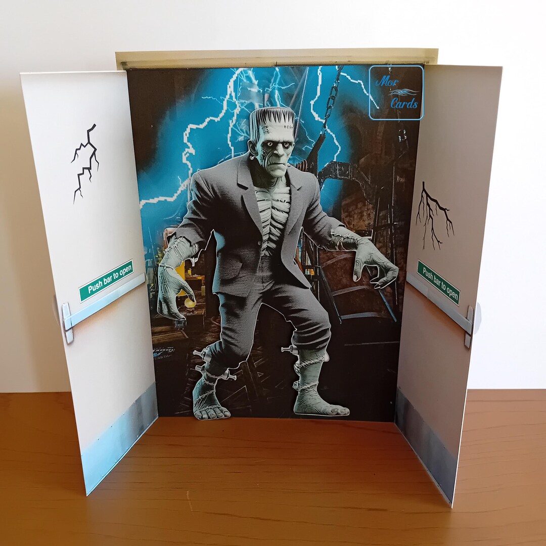 Personalised 3d Horror Monster Card - Birthday, Congratulations, Gothic ...