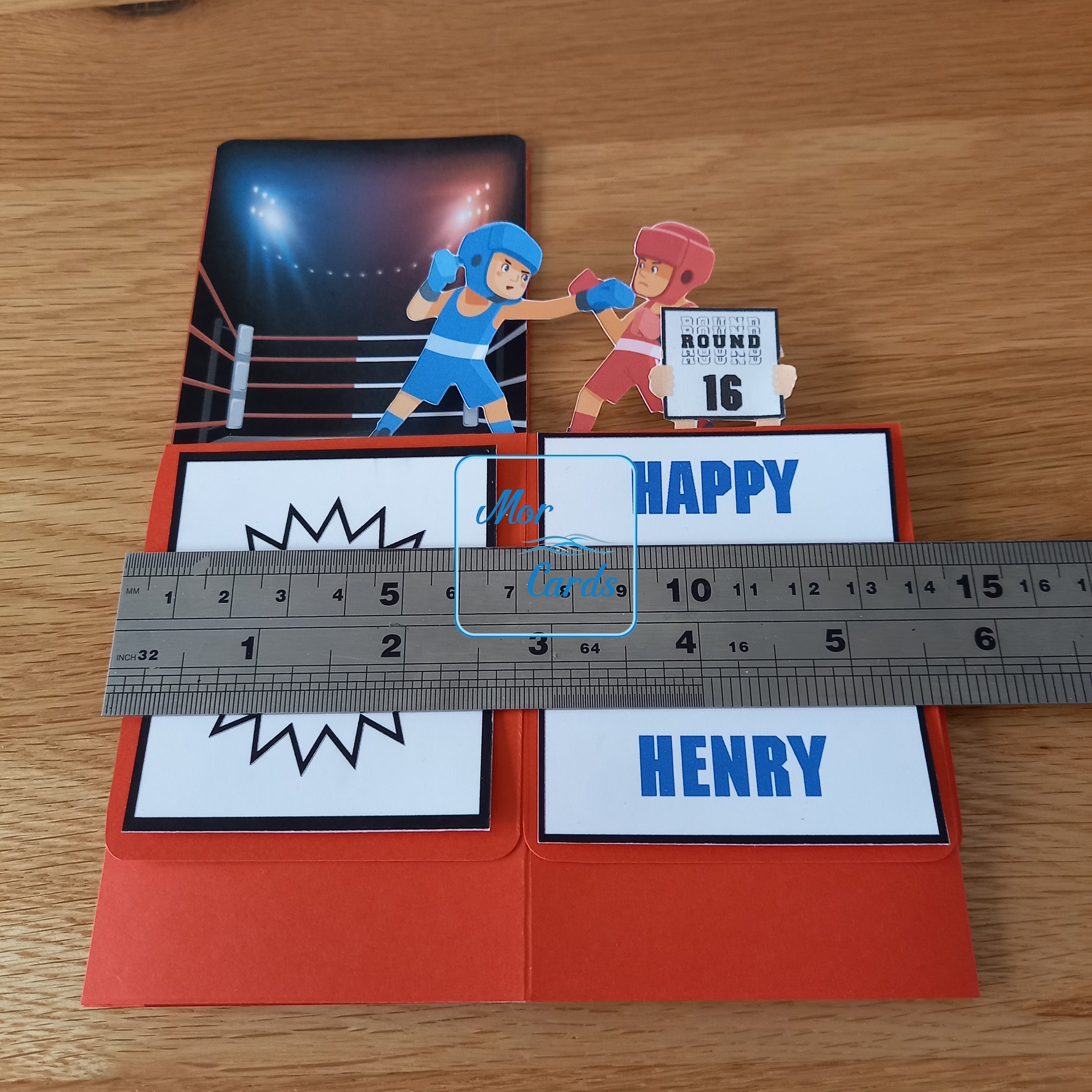 Personalised 3d Boxing Pop up Box Card Boxers Boxing Ring - Etsy UK