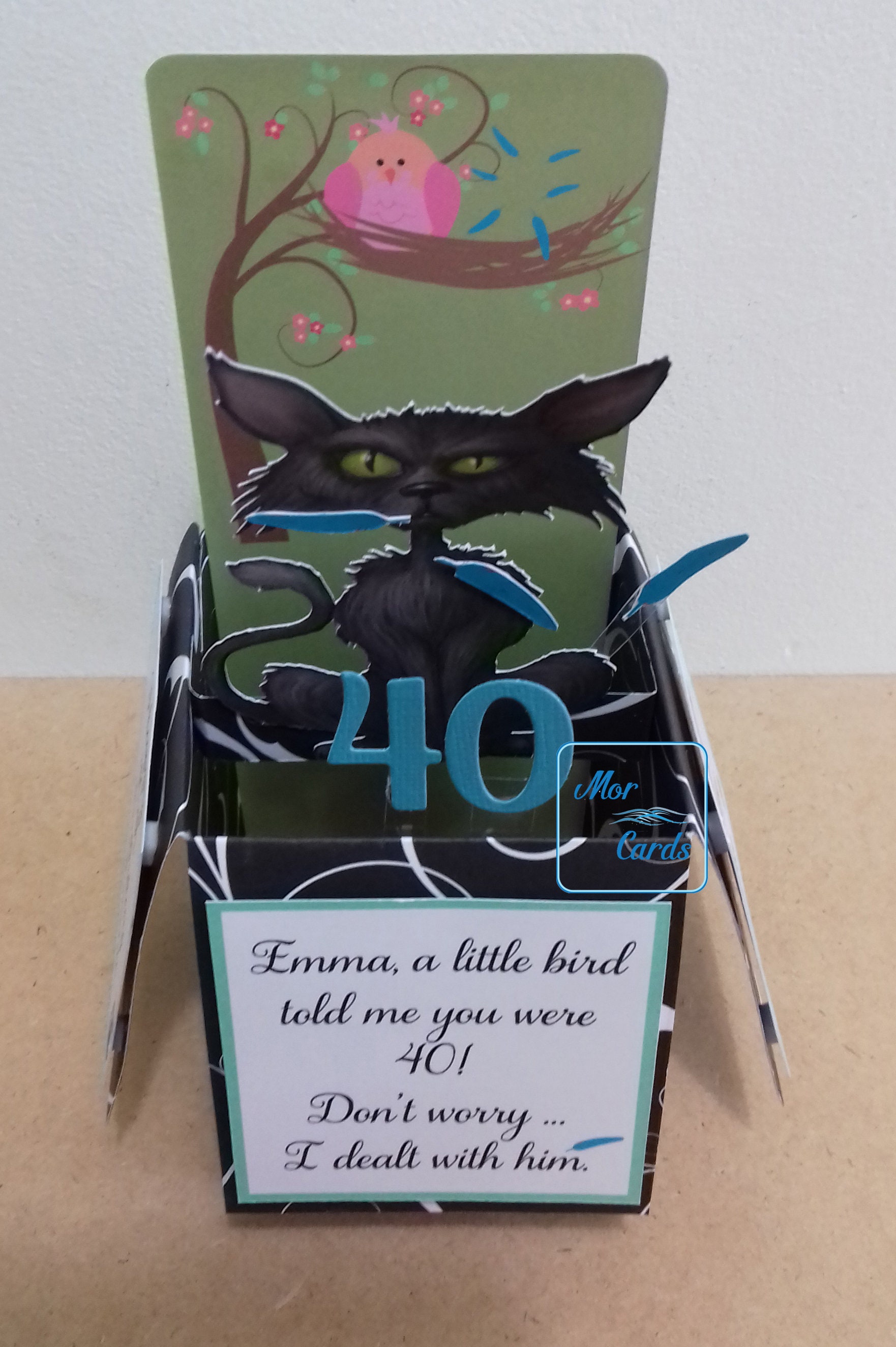 Funny Bad Taste Cat Pop up Box Card Sarcastic Age - Etsy