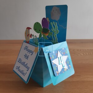 Handmade Personalised Under the Sea Pop up Box Card | Etsy
