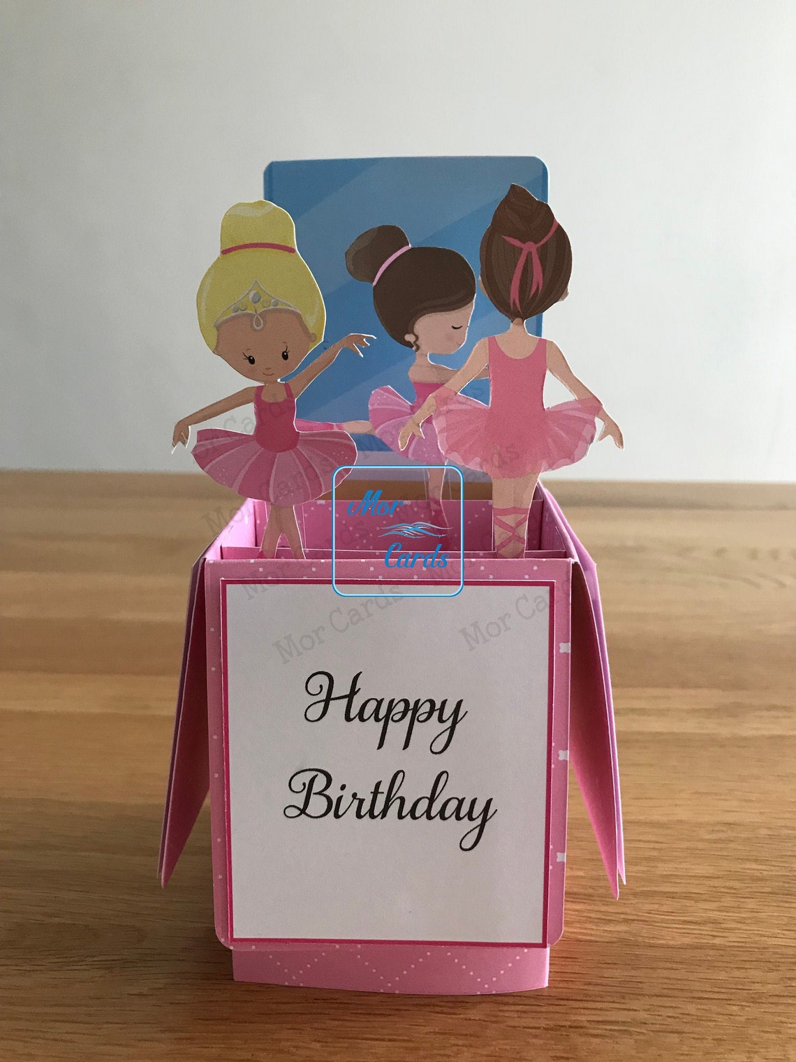Personalised Ballerina Pop up Box Card: Ballet Birthday Invitation - Etsy
