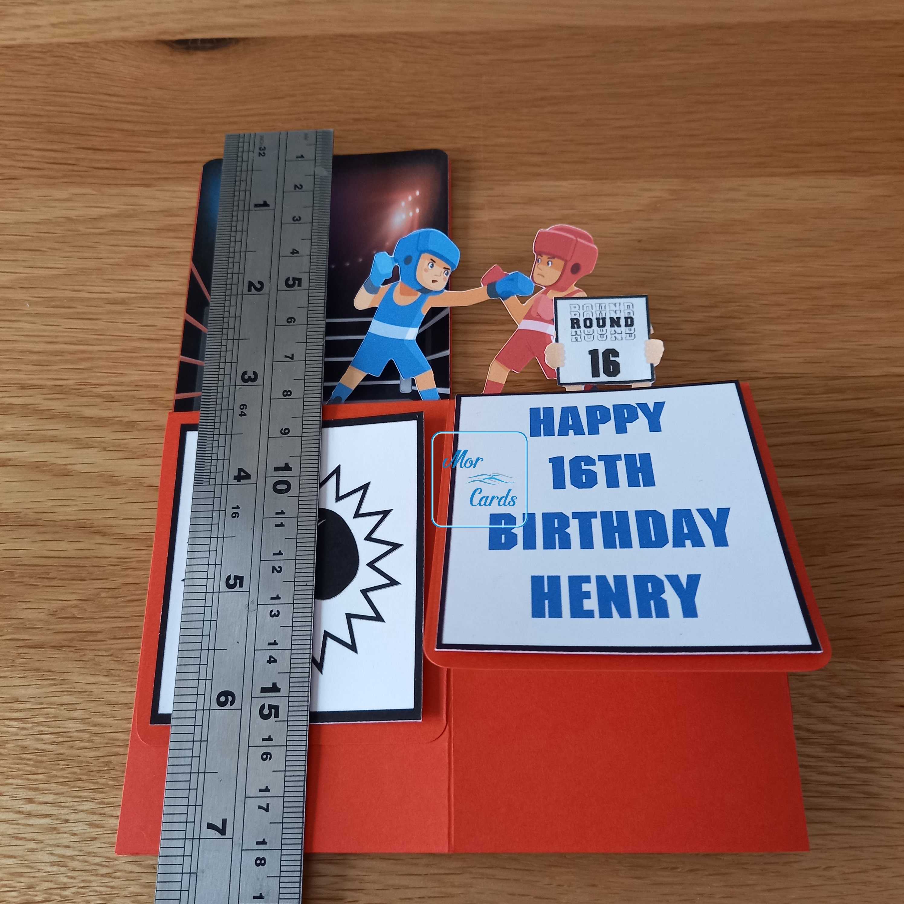 Personalised 3d Boxing Pop up Box Card Boxers Boxing Ring - Etsy UK