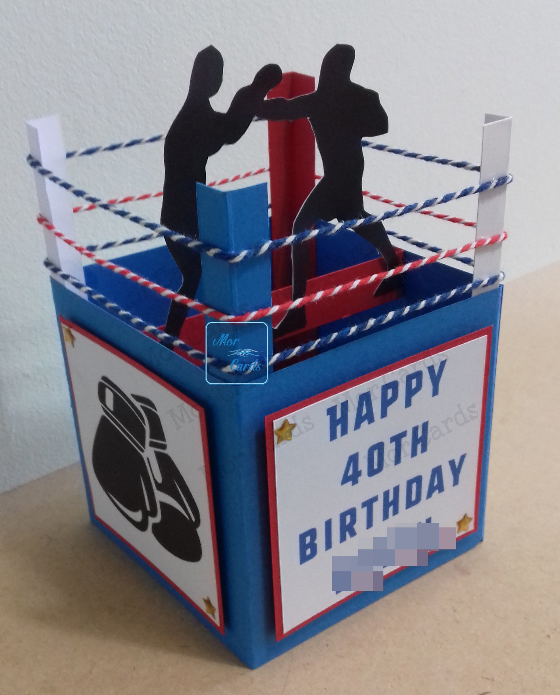 Personalised Boxing Ring Pop up Card: Handmade Birthday, Anniversary - Etsy