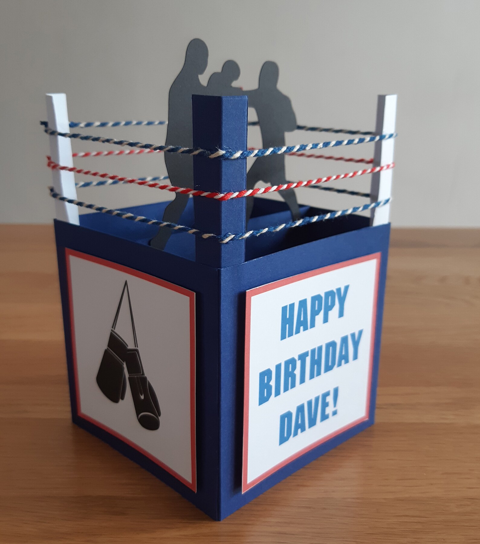 Personalised Boxing Ring Pop up Card: Handmade Birthday, Anniversary - Etsy