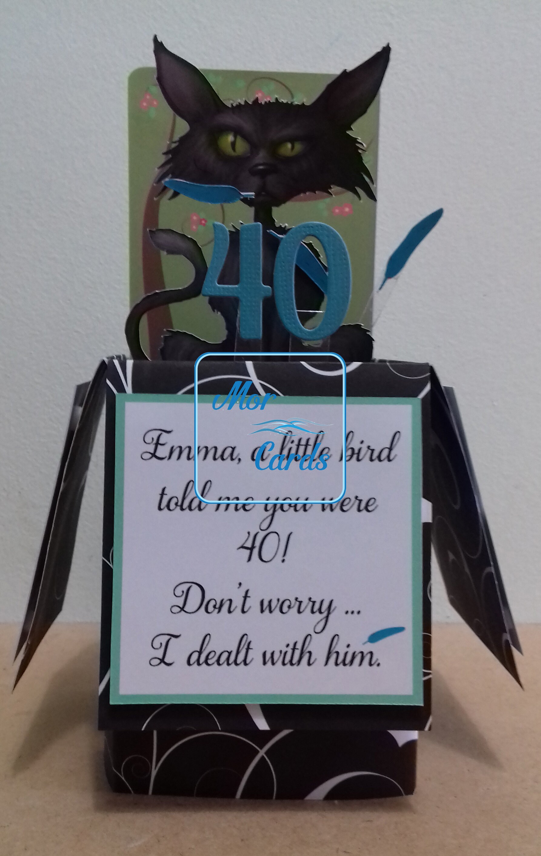 Funny Bad Taste Cat Pop up Box Card Sarcastic Age - Etsy