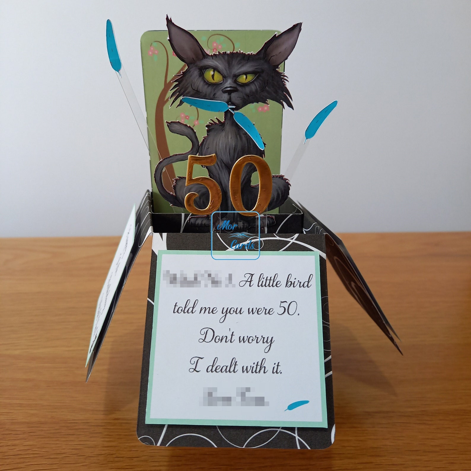 Funny Bad Taste Cat Pop up Box Card Sarcastic Age - Etsy