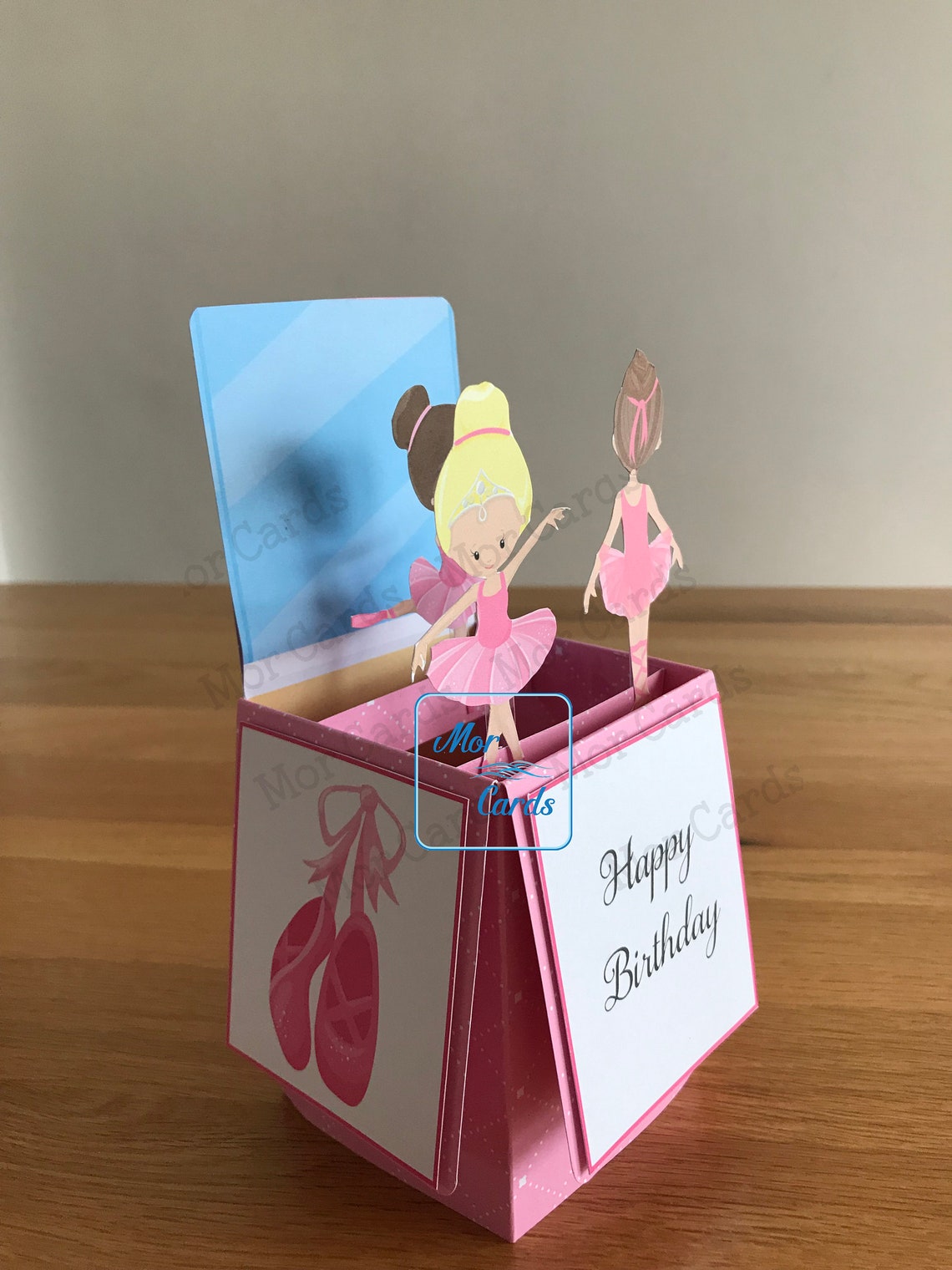 Personalised Ballerina Pop up Box Card: Ballet Birthday Invitation - Etsy