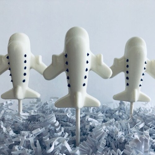 12 Airplane Jet Party Lollipops - Etsy