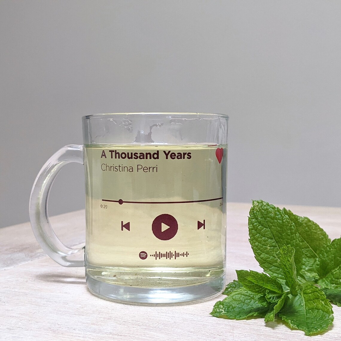 Personalised Spotify Music Mug - Choose Your Own Song, Anniversary Song ...