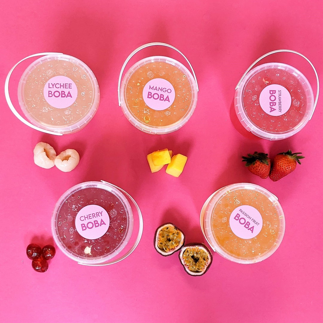 Bubble Tea Boba Bucket and 10 Straws - Etsy