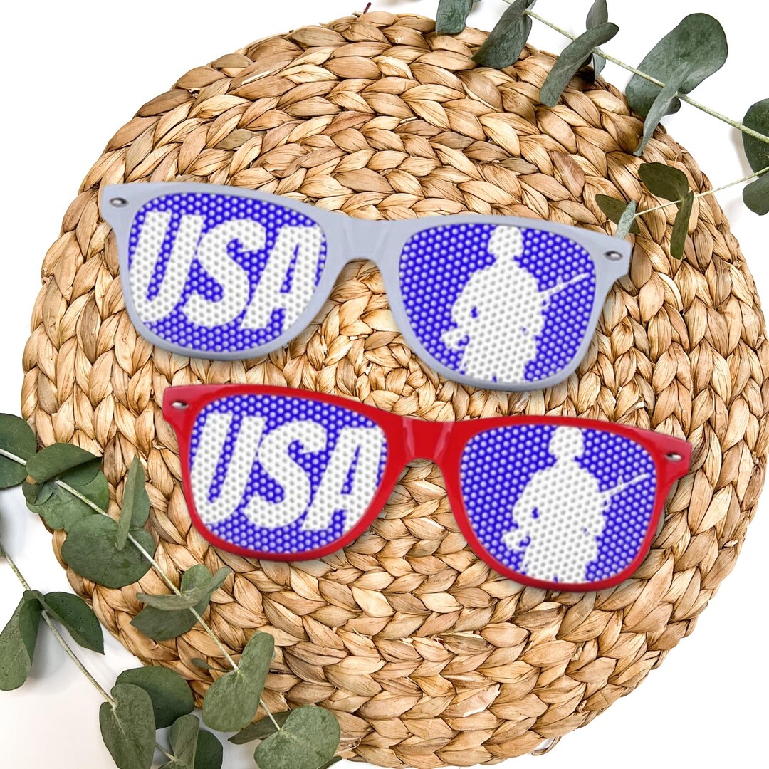 USA Sunglasses - Patriotic Shades - Available in White or Red! - Etsy
