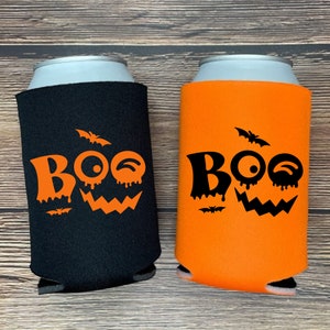 Boo Halloween Can Coolers, Funny Trick or Treat, Halloween Party Favors ...
