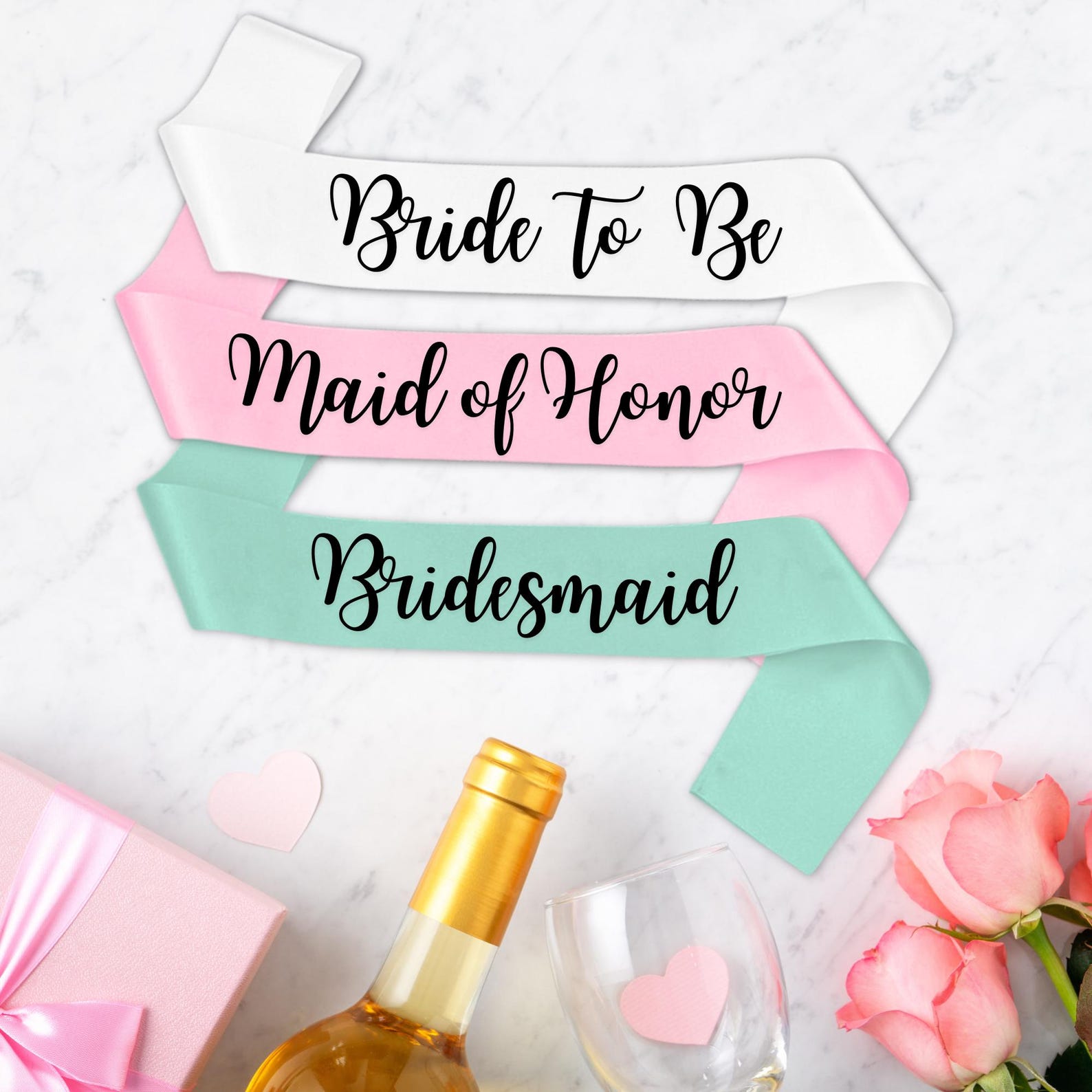 Bachelorette Sash, Bride to Be, Maid of Honor, Bridesmaid, Bachelorette ...