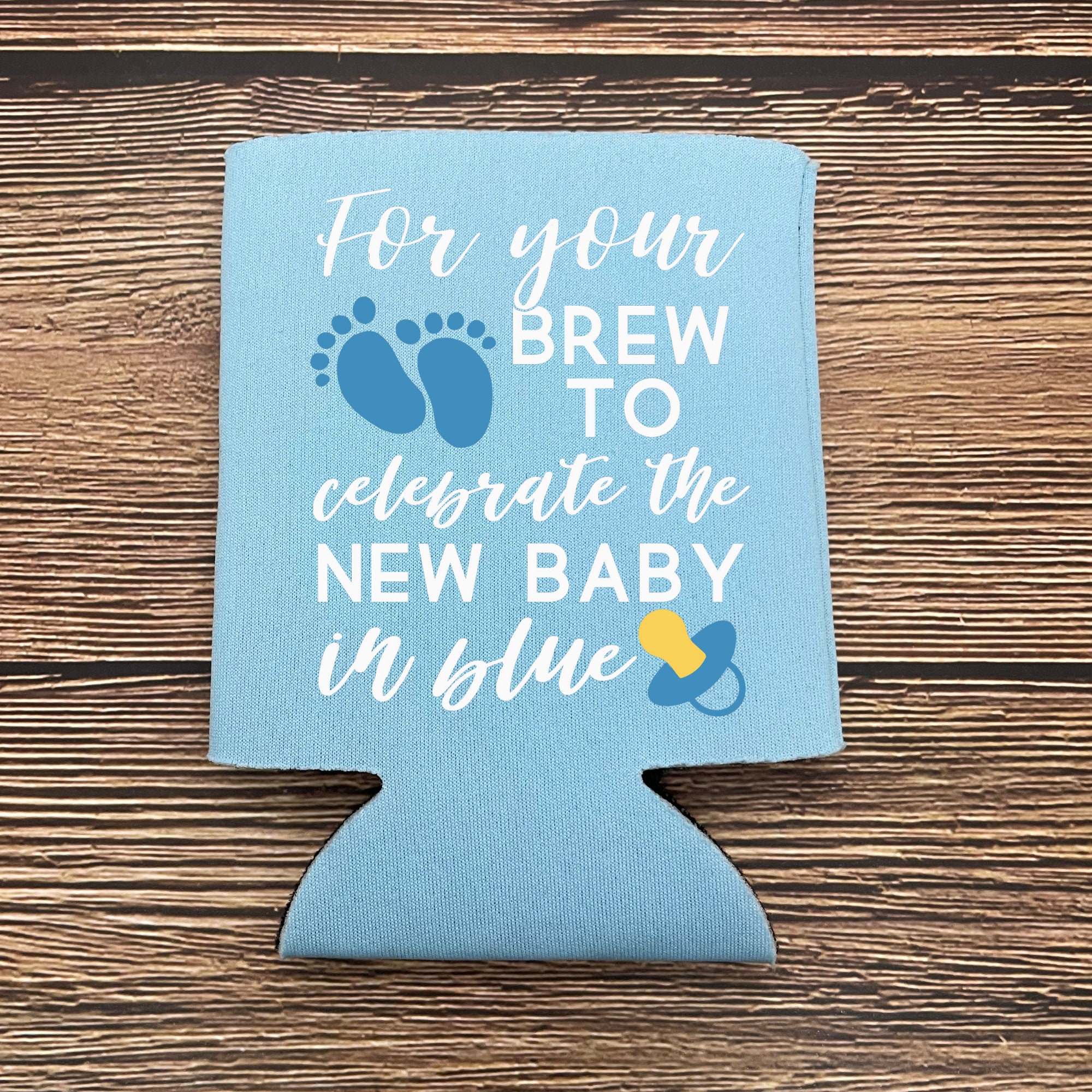 Baby Shower Can Coolers, Baby Shower, Custom Welcoming Baby Coolies ...