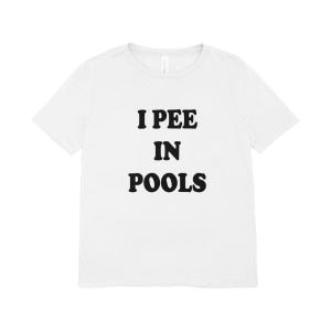 Funny T-shirt, I Pee in Pools, Unisex Crew Neck T-shirt, Funny Shirt ...
