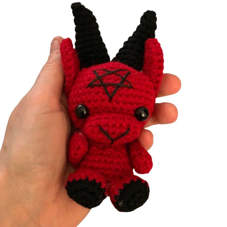 Baphomet Goat Amigurumi Plushie Crochet Plushie Satanic | Etsy