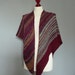 Multi Color Shawl Knitted Shawl in Shades of Dark Red and - Etsy