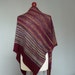Multi Color Shawl Knitted Shawl in Shades of Dark Red and - Etsy