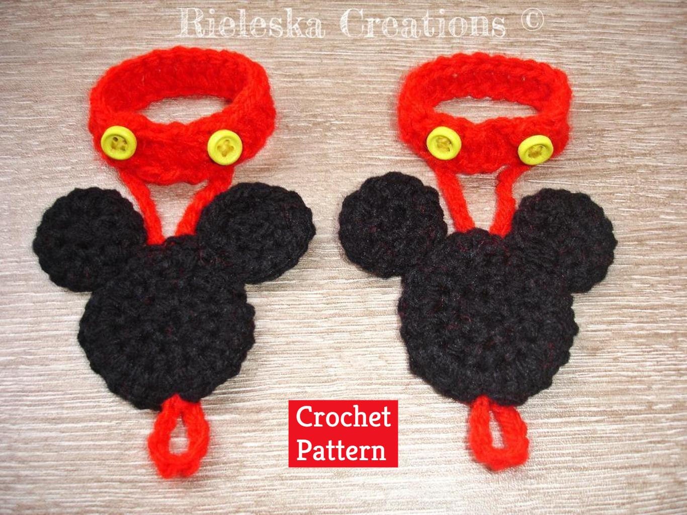 Crochet PDF Pattern- Baby Mouse Barefoot Sandals - Etsy