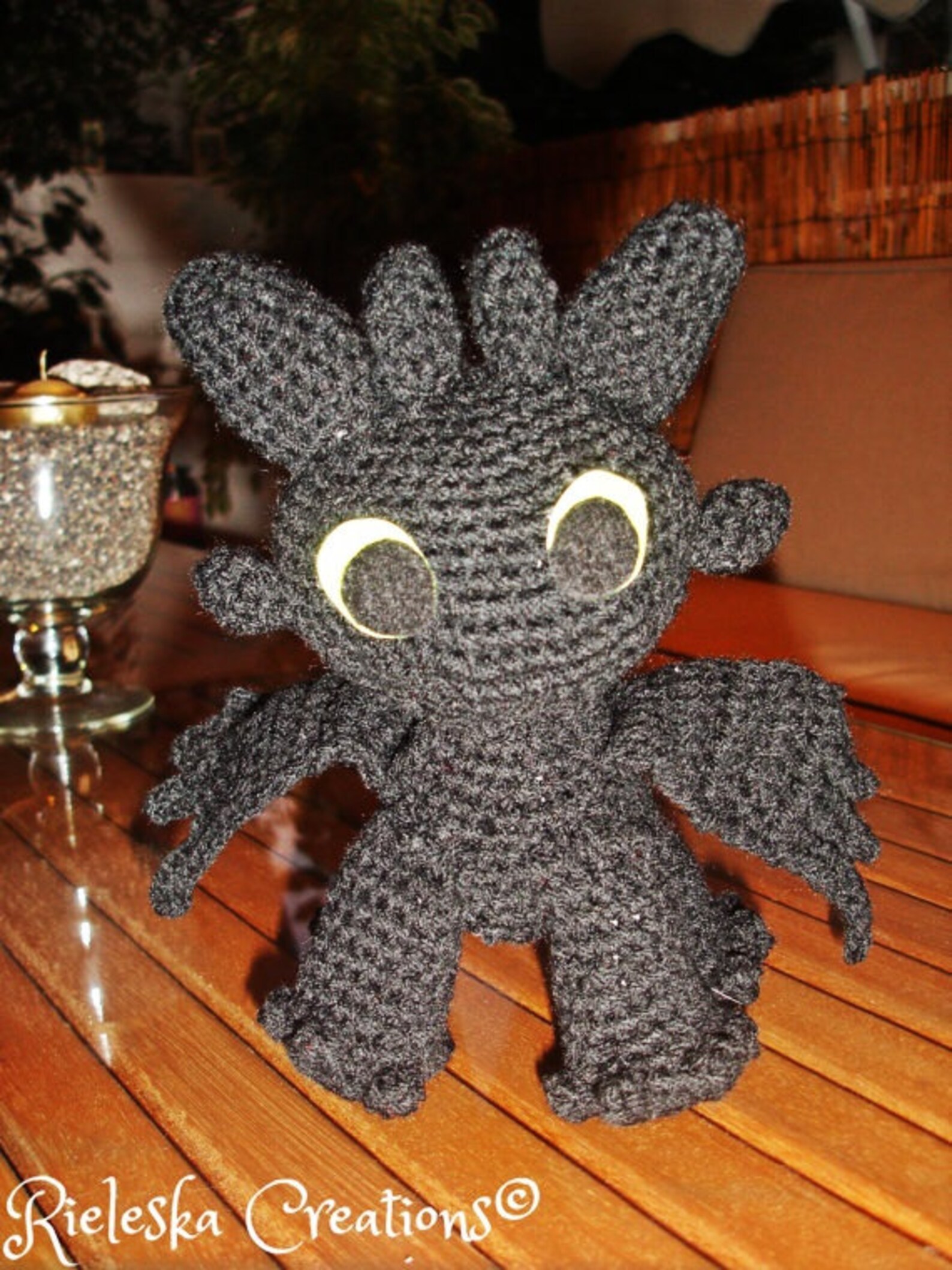 Pdf Crochet Pattern Toothless Dragon Night Fury Amigurumi/ - Etsy