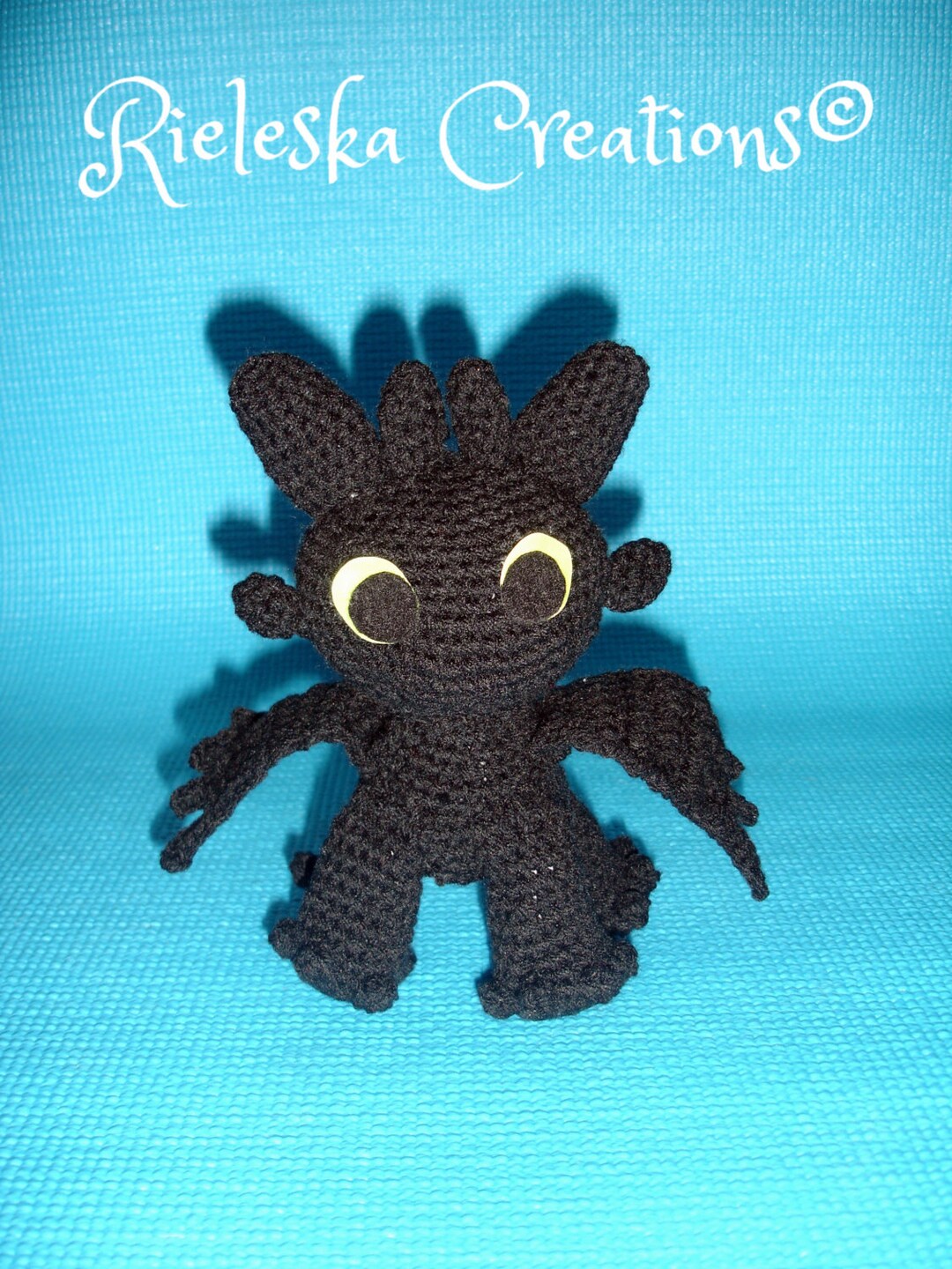 Pdf Crochet Pattern Toothless Dragon Night Fury Amigurumi/ - Etsy