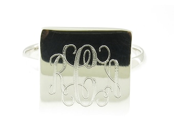 Monogrammed 925 Sterling Silver 3mm Figaro Chain Personalized | Etsy