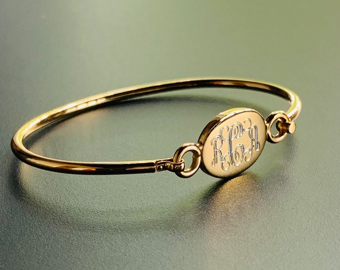 Monogrammed .925 Sterling Silver Hinged Oval Baby 1 2 Year - Etsy