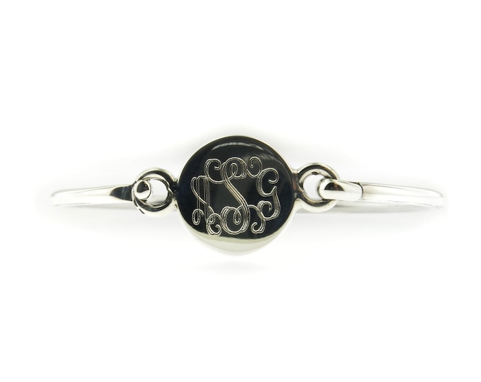 Monogrammed .925 Sterling Silver Hinged Oval Baby 1 2 Year - Etsy