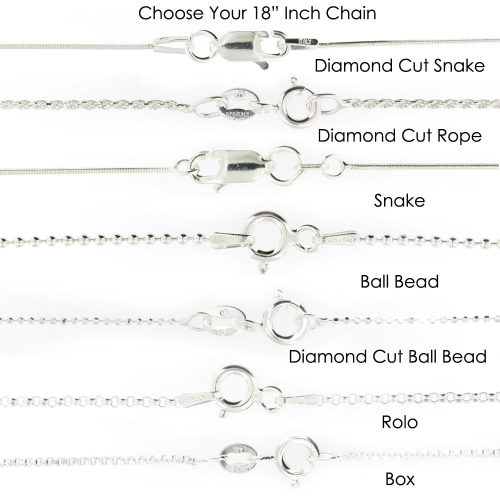 925 Sterling Silver Monogram Personalized Necklace Choose - Etsy