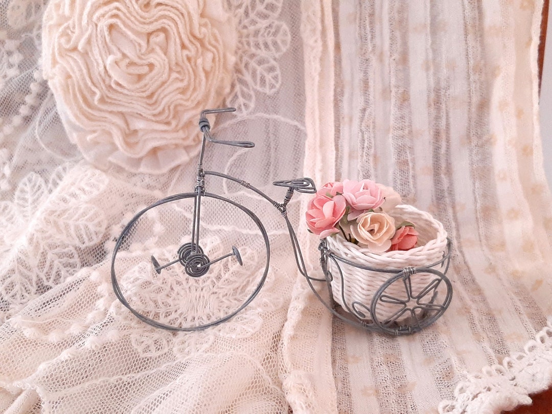 Miniature Tricycle Plant Stand, Flower Tricycle, Flower Bicycle, Shabby ...