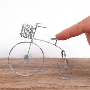 Miniature Wire Tricycle, Desk Accessory, Wire Sculpture, Desk Decor ...