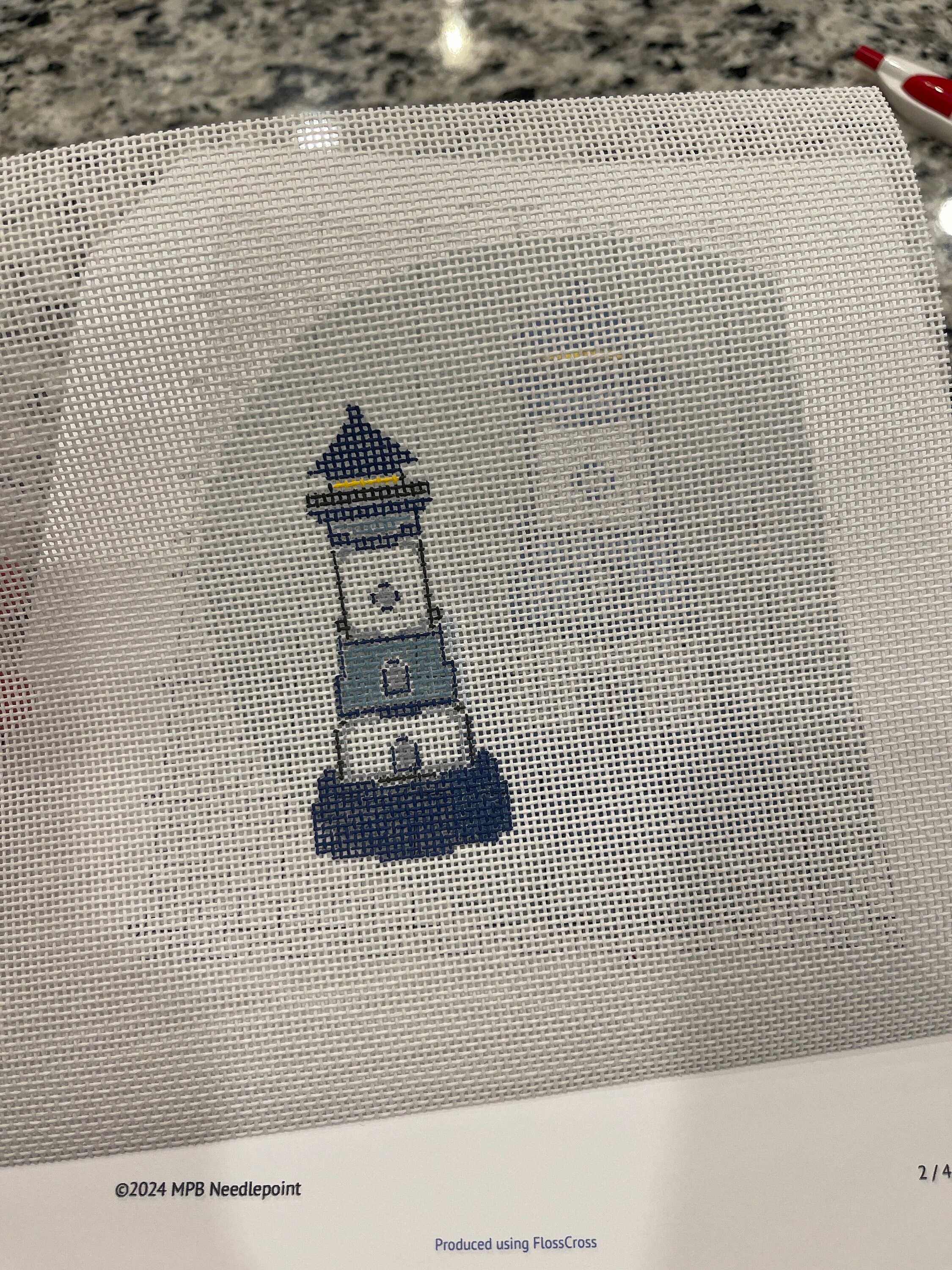 Lighthouse Needlepoint Digital Chart - Etsy