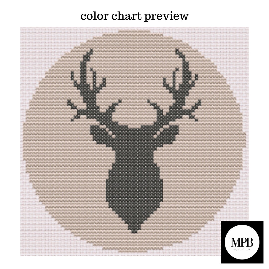 Buck Head Needlepoint Digital Chart - Etsy