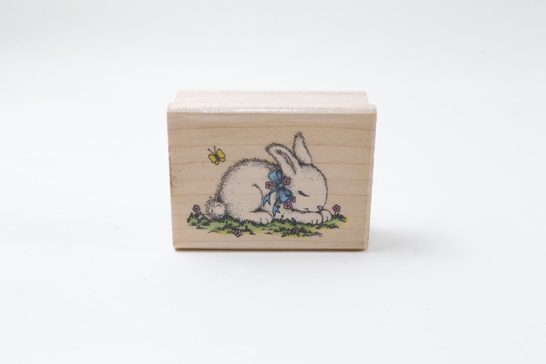 Bunny, Rabbit, Stamp, Hero Arts, Rubber Stamp, Wooden, Stampin Up ...