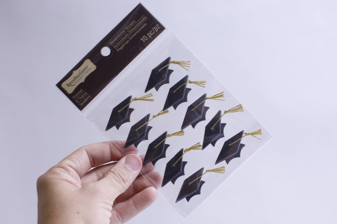 Grad Cap Stickers, Graduation-themed Decals, Cap and Gown ...