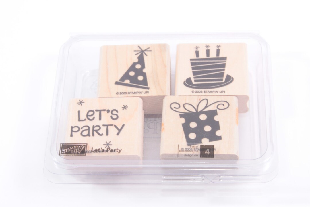 Stampin up "let's Party" Birthday Invitation STAMP SET - Vintage - Card ...