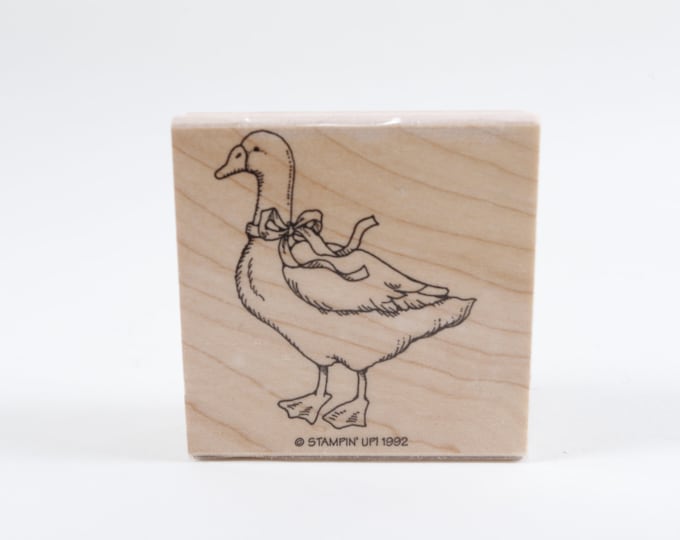 Country Goose, Duck, Ribbon, Bird, Stamp, Message Stamp, Rubber Stamp ...