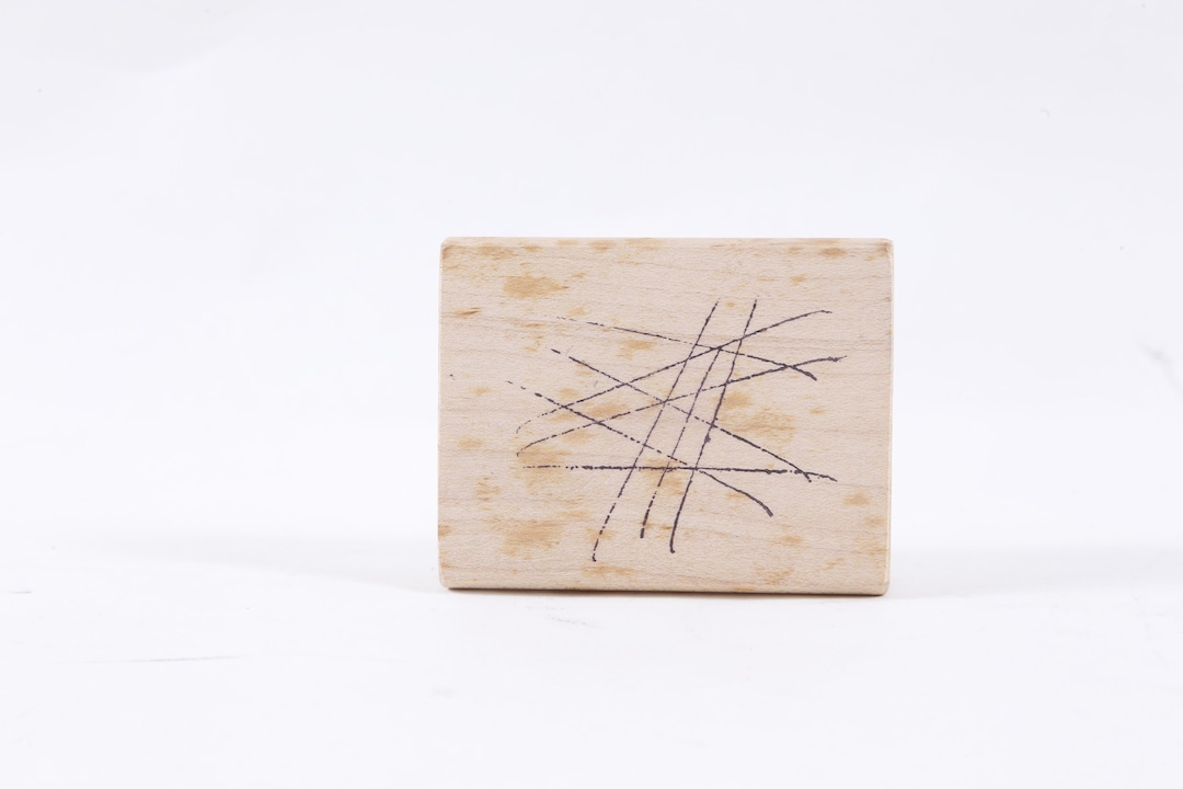 Hash Marks Crossed Lines, Graphics, Texture - Message Stamp - Wooden ...