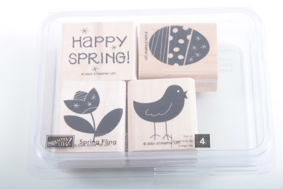Happy Spring, Stampin Up, Spring Fling, Stamp Set, Flower, Bird, Easter ...