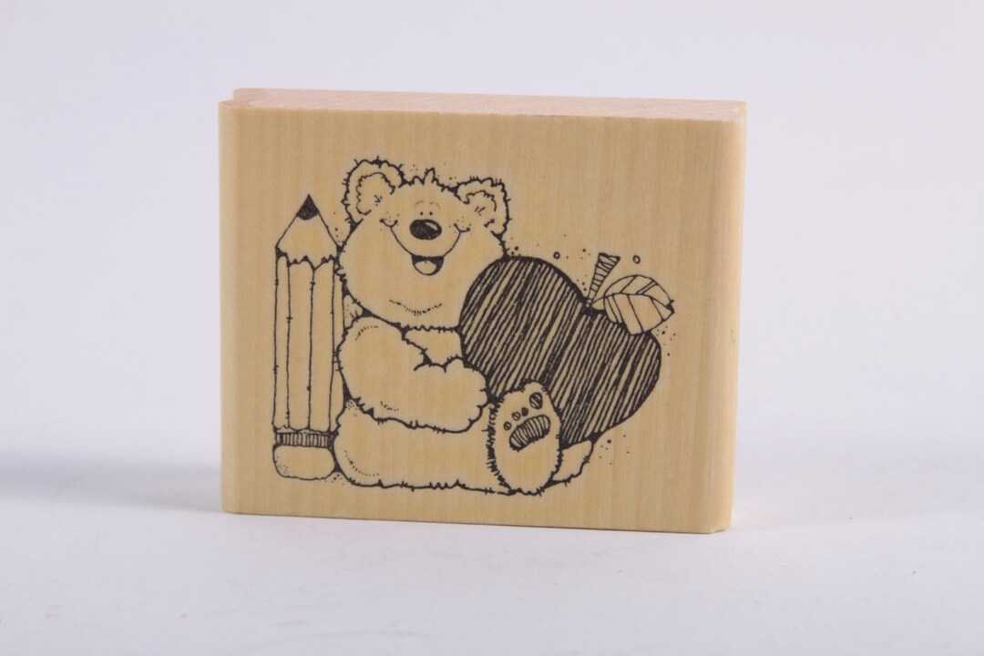 Fluffy Teddy Bear Goes to School - Back to School Teacher Apple Teacher ...