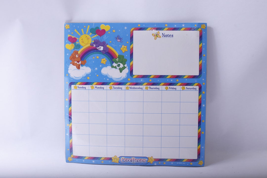 Care Bears, Wall Calendar, Dry Erase, Memo Board, School Locker Decor ...