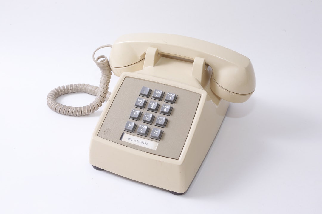 Vintage Telephone, Beige, Office, Home, School, Supply, Vintage ...