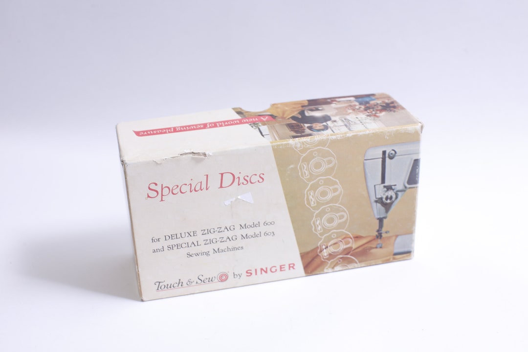 Singer, Sewing Machines Special Discs, Deluxe Zig-zag Model 600 and 603 ...