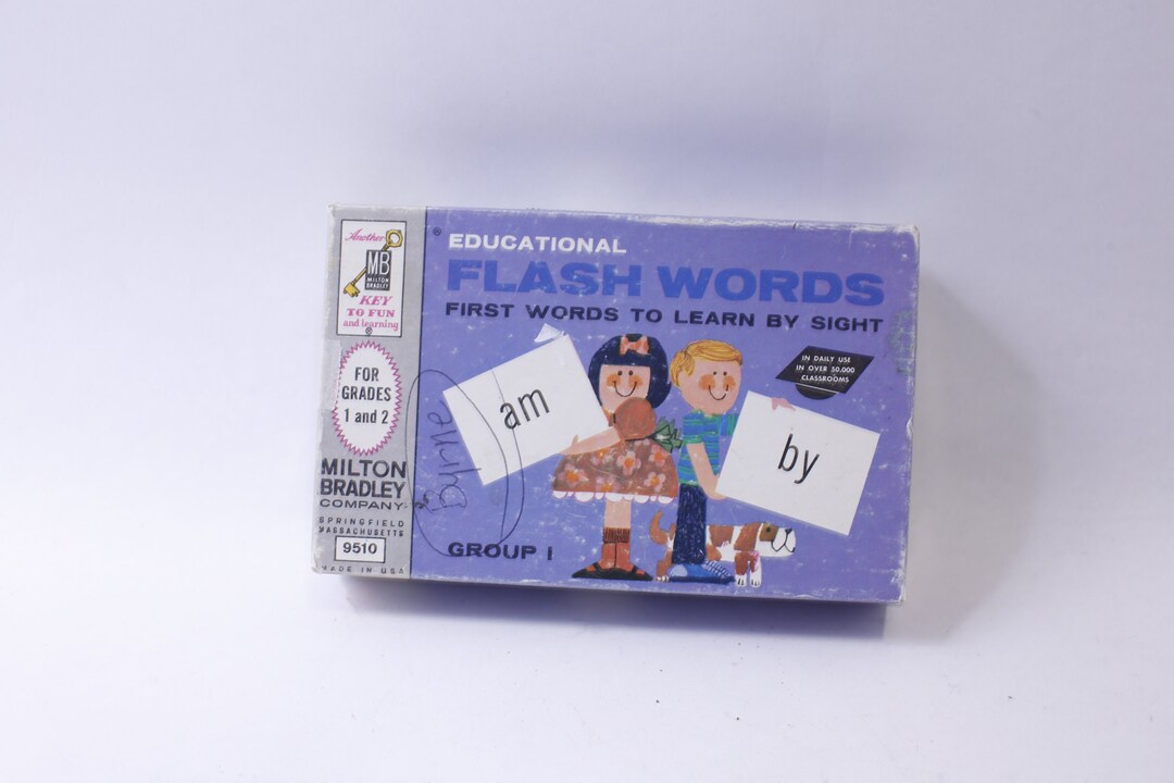 Educational Flash Words, First Words to Learn by Sight, 1960s, Milton ...