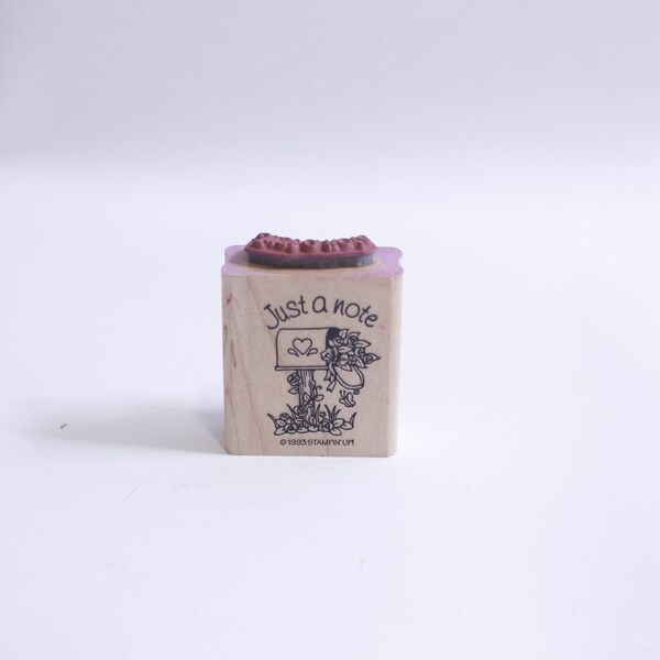 Just a Note Rubber Stamp - Etsy
