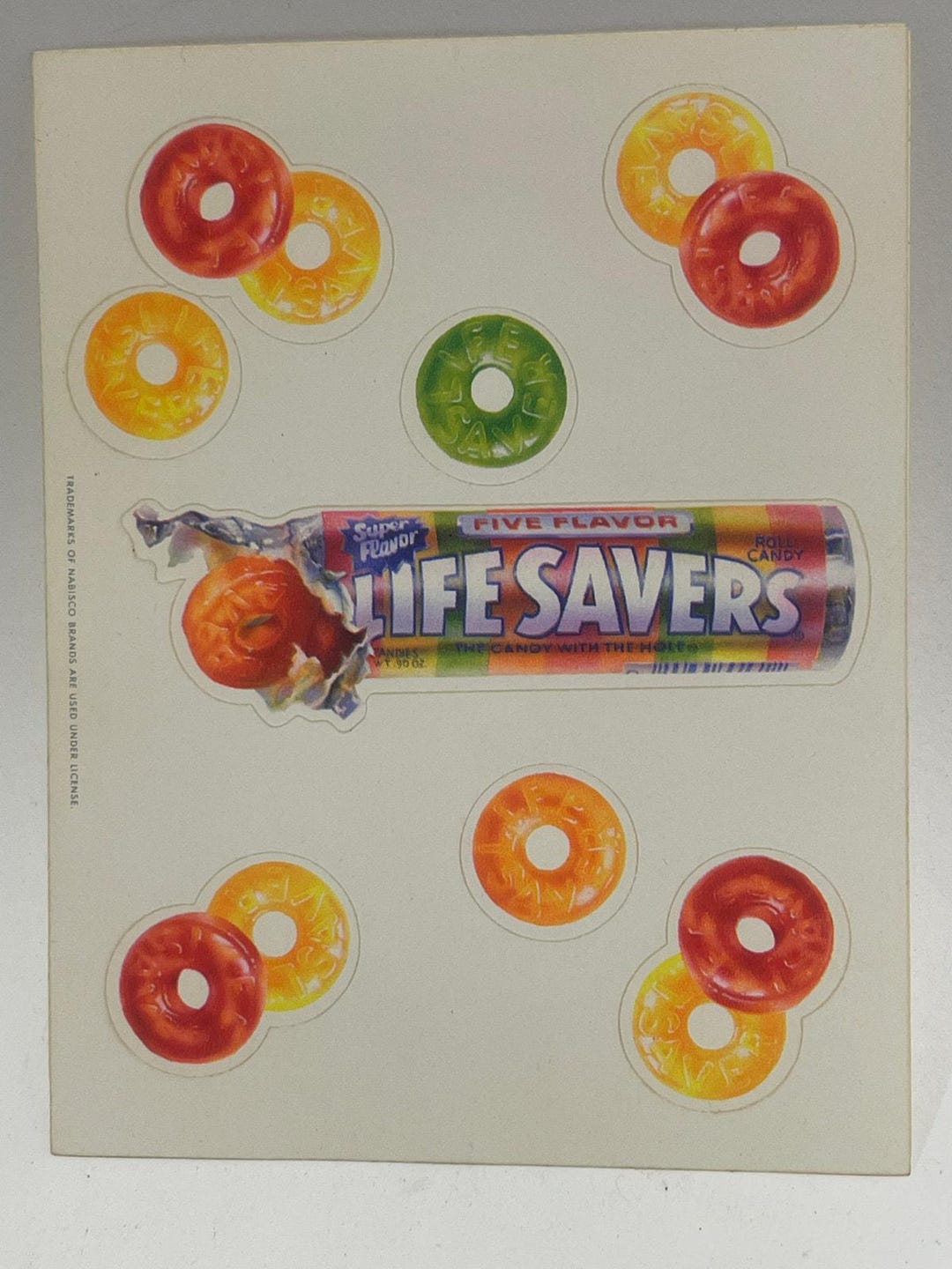 Nabisco, Lifesavers, Vintage, Single Sticker Sheet, Scrap Booking ...