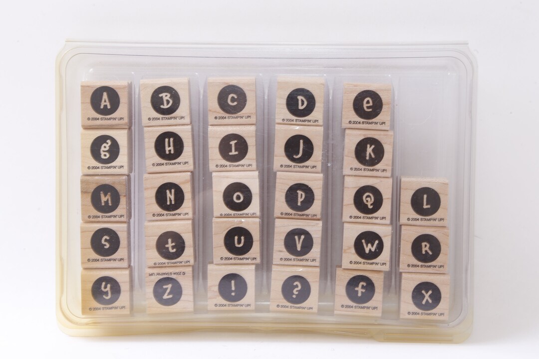Stamp Set, Letters, Alphabetical, Message Stamps, Rubber Stamps ...