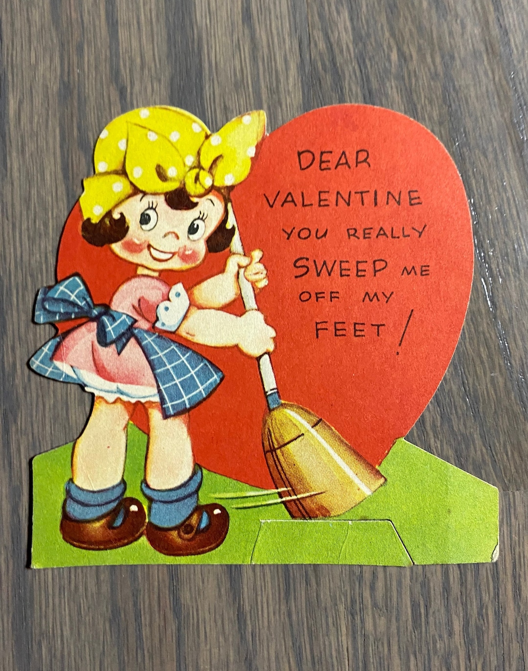Valentine's Day, Girl, Sweep Me off My Feet, Shaped, 4", Craft ...