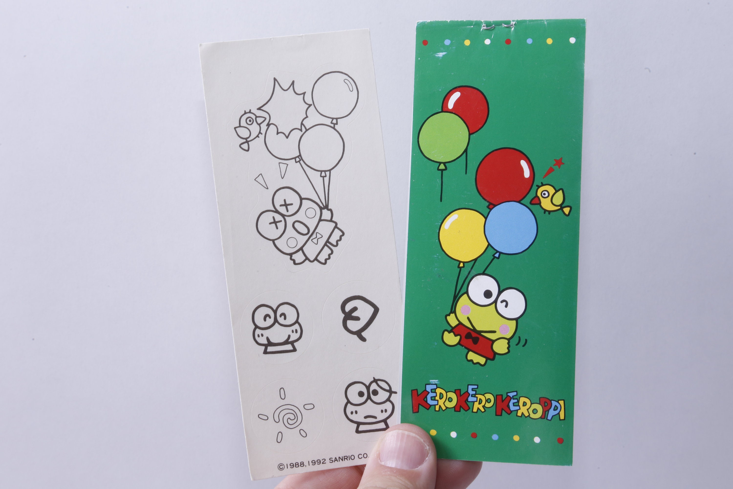 Sanrio Keroppi Rana Colorear Hoja de pegatinas Fiesta - Etsy España